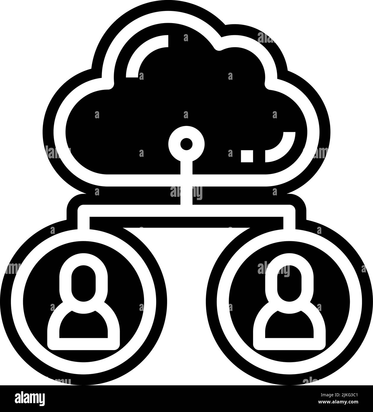 private network icon black vector illustration Stock Vector Image & Art ...