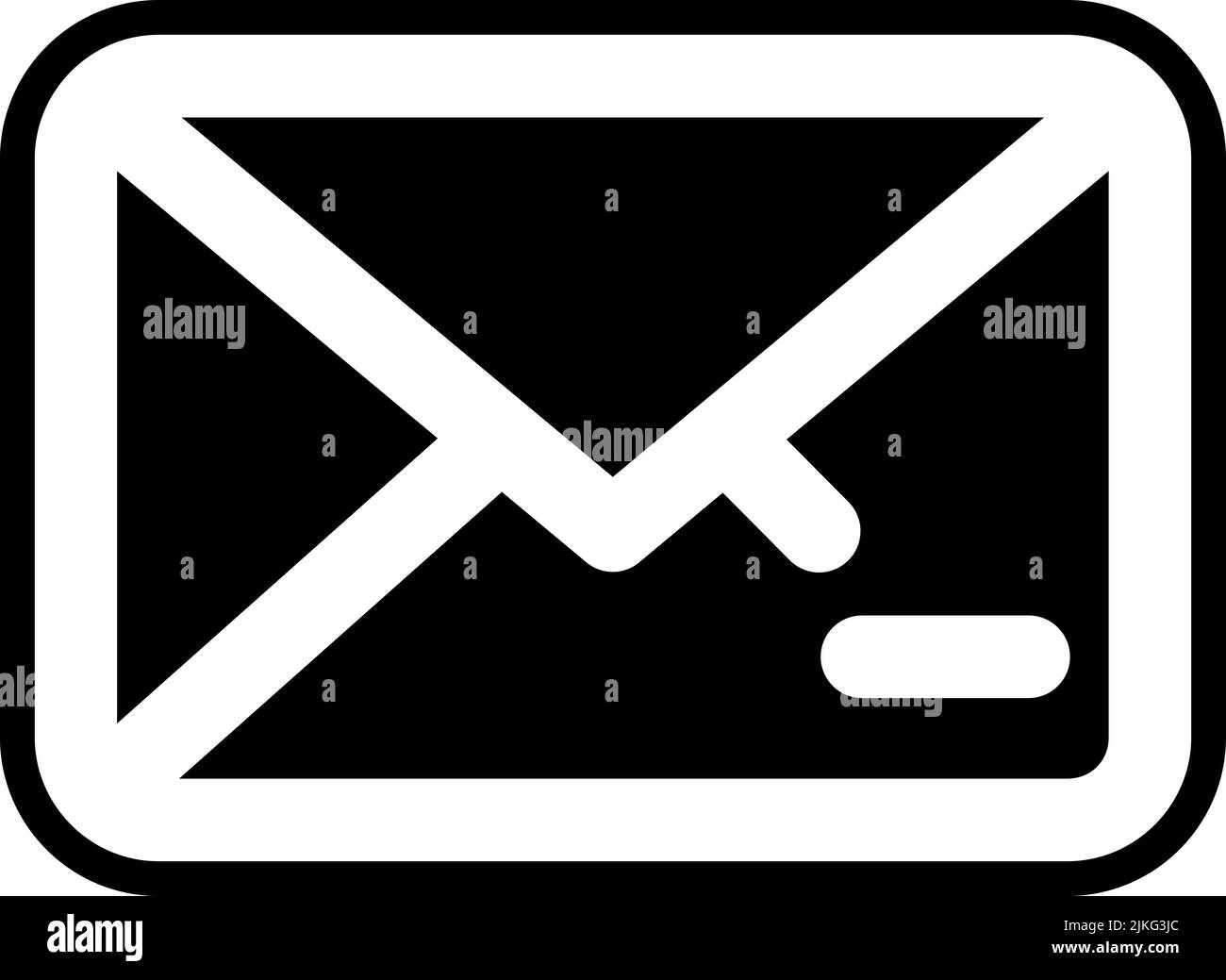 delete message icon black vector illustration Stock Vector Image & Art ...