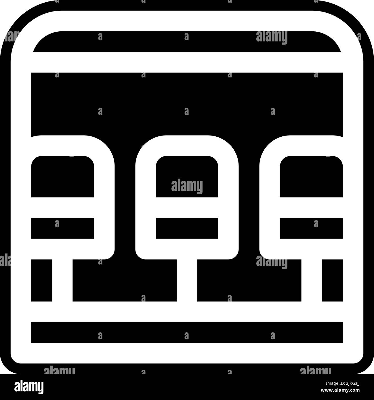 team bench icon black vector illustration Stock Vector Image & Art - Alamy