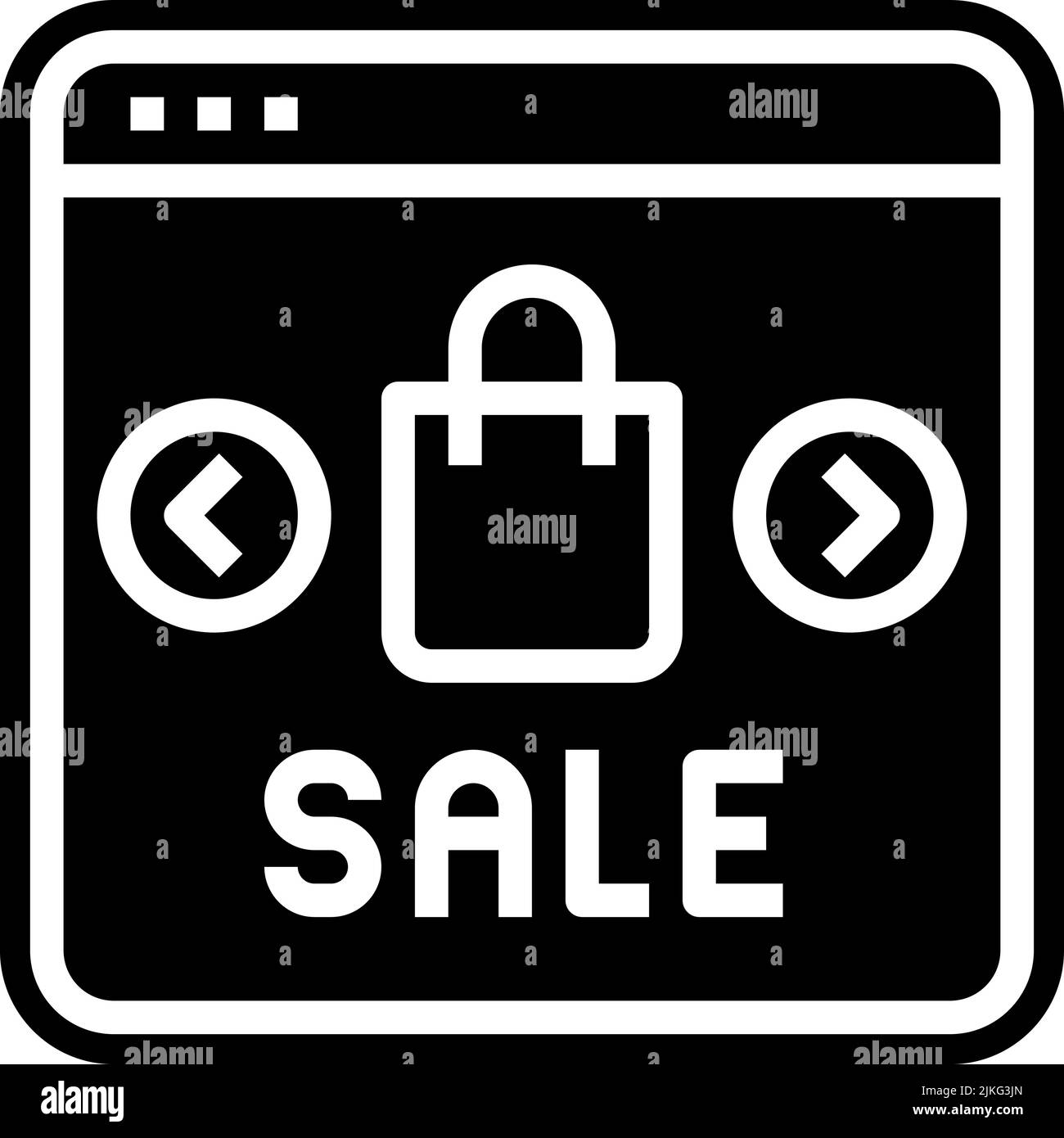 online shopping icon black vector illustration Stock Vector Image & Art ...