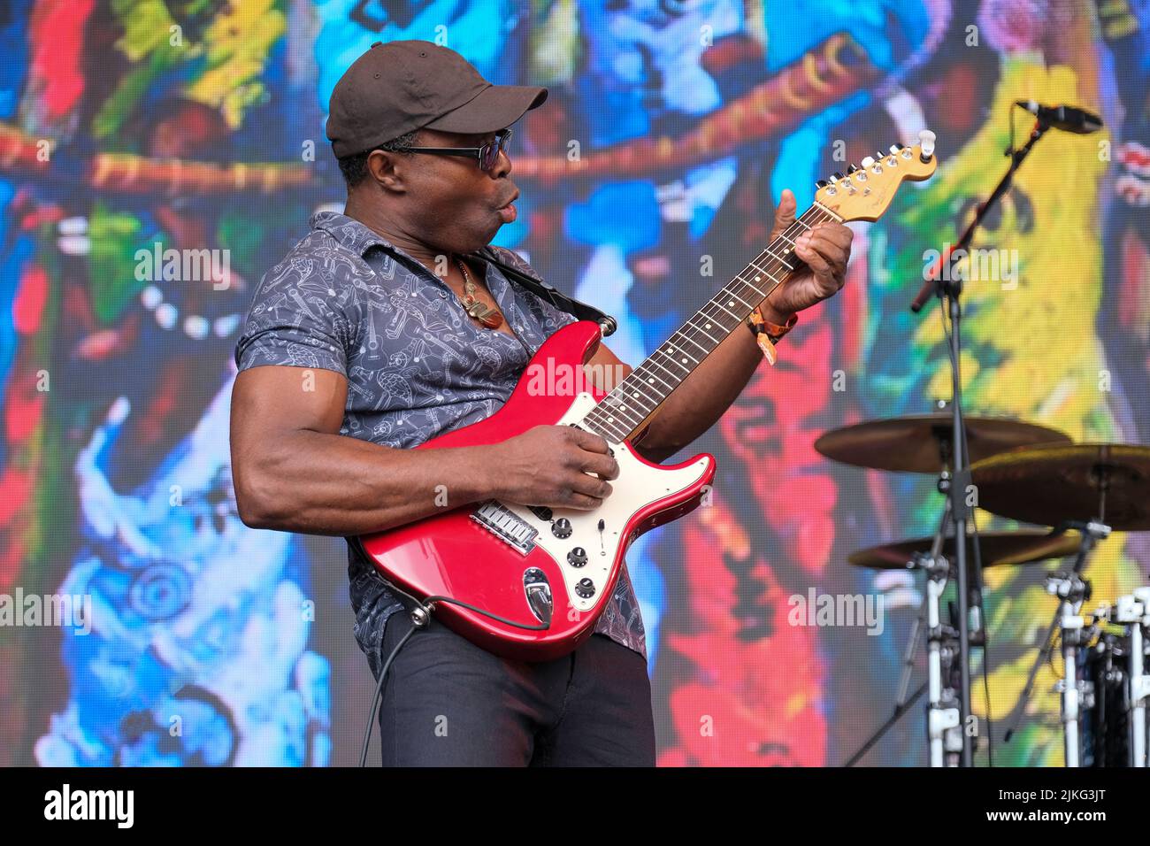 Osibisa perform on stage during the 40th Anniversary of the WOMAD ...