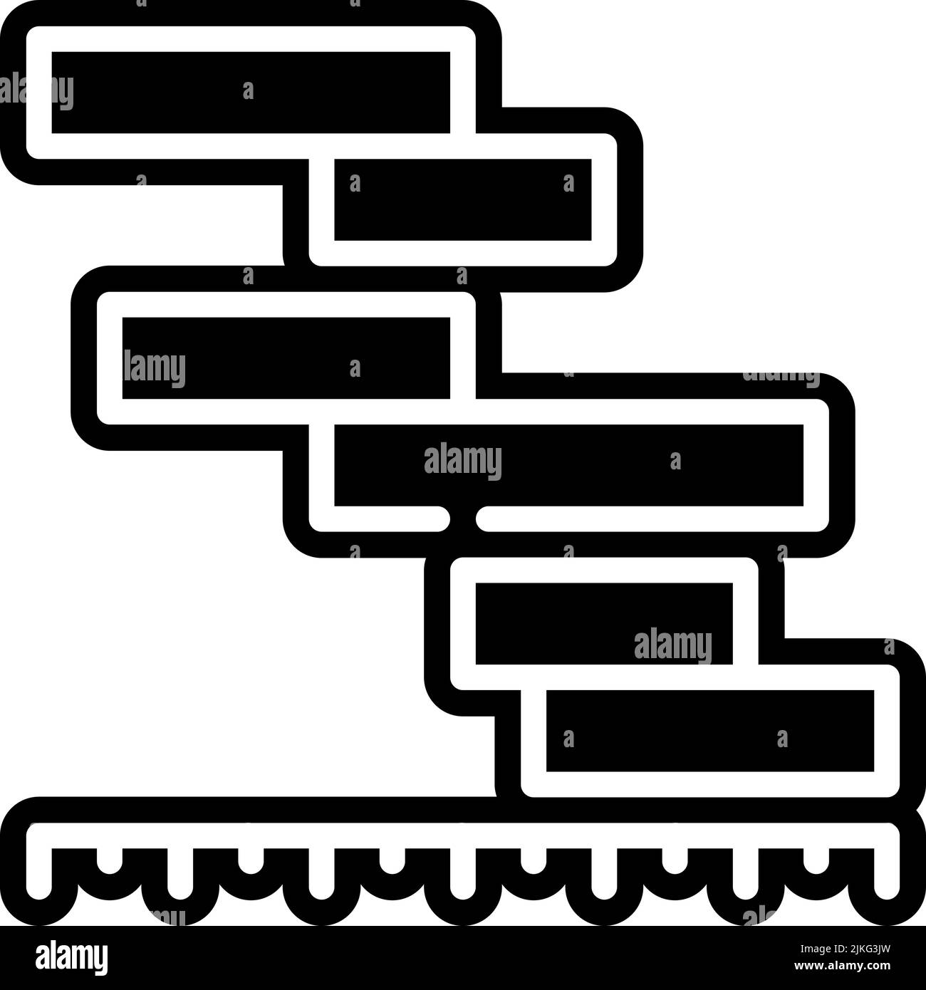 timeline icon black vector illustration Stock Vector Image & Art - Alamy