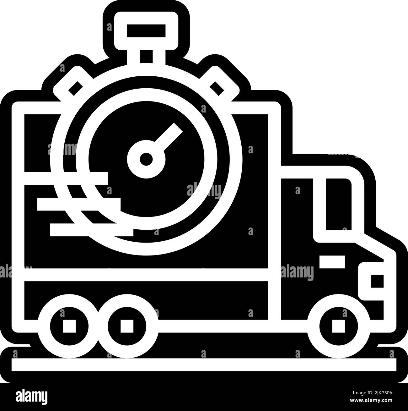 shipping icon black vector illustration Stock Vector Image & Art - Alamy