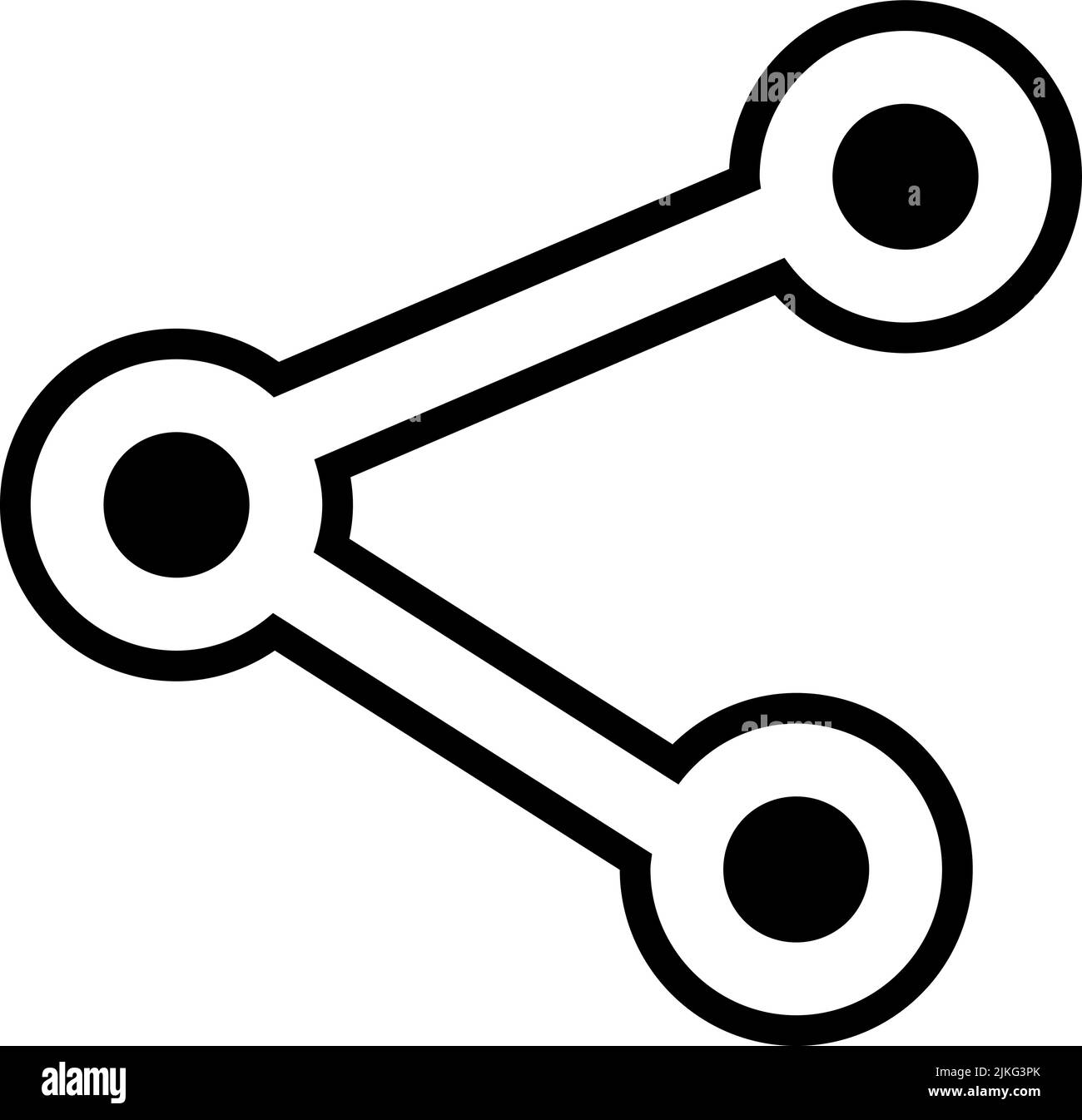 sharing icon black vector illustration Stock Vector Image & Art - Alamy