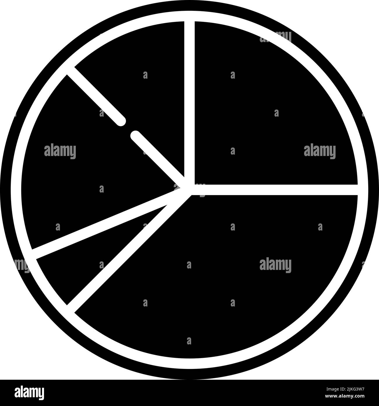 pie chart icon black vector illustration Stock Vector Image & Art - Alamy