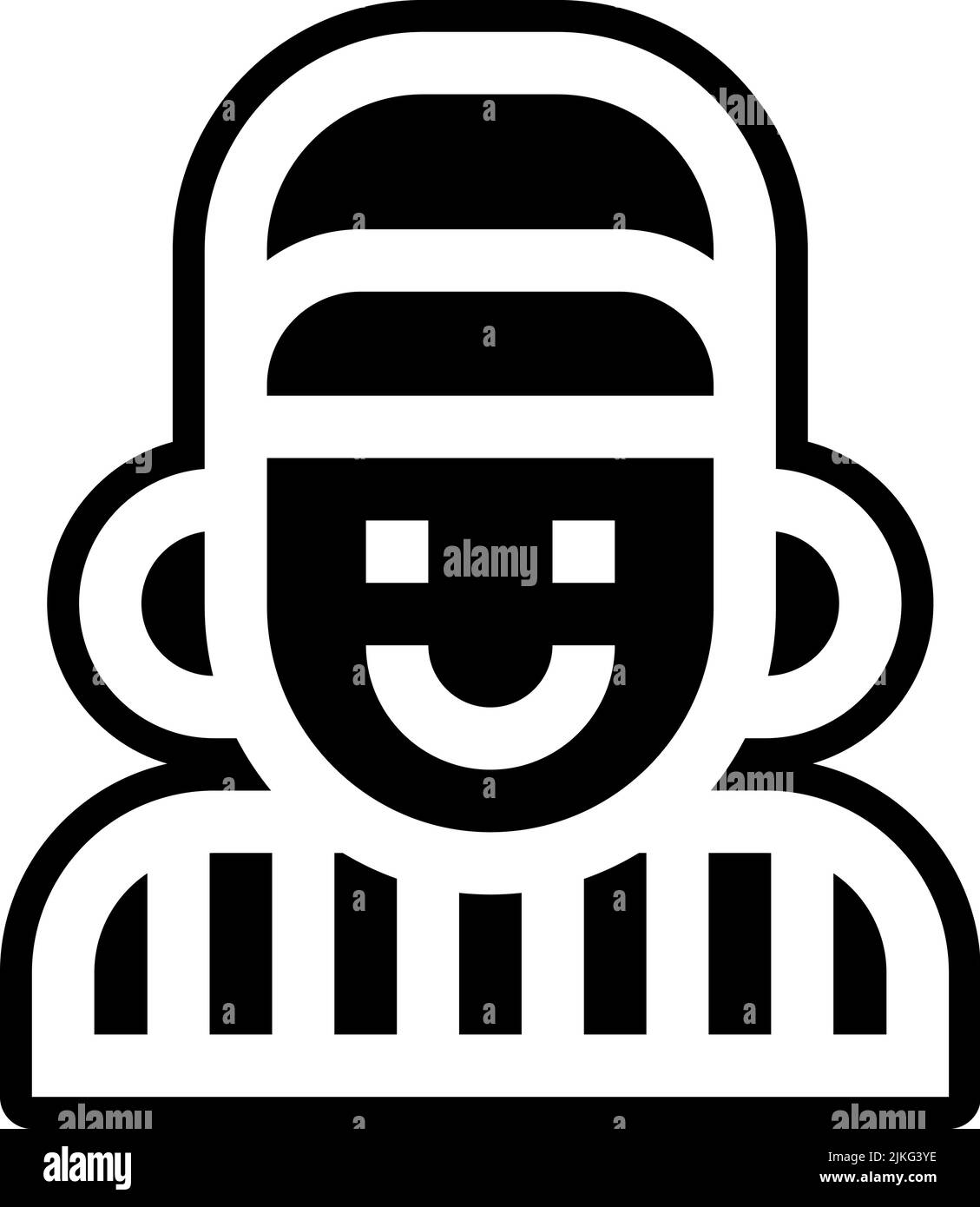 referee icon black vector illustration Stock Vector Image & Art - Alamy