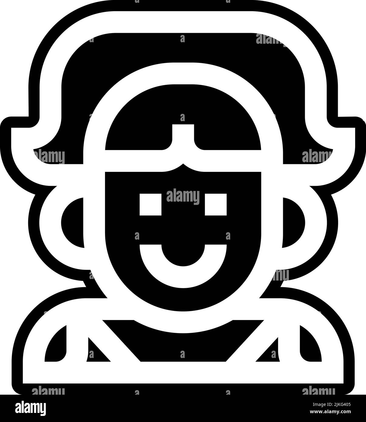 cheerleader icon black vector illustration Stock Vector Image & Art - Alamy