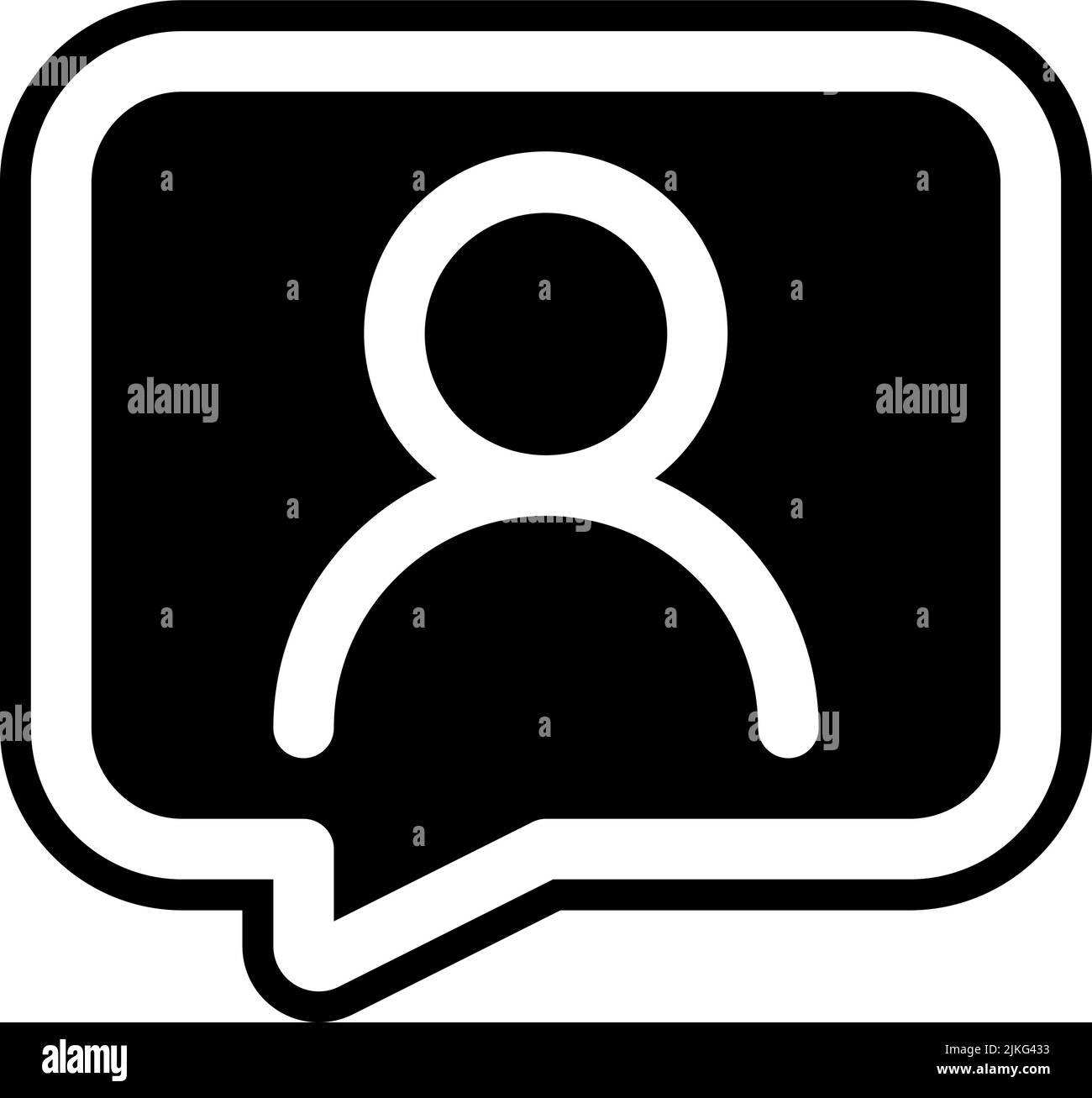 contact data icon black vector illustration Stock Vector Image & Art ...