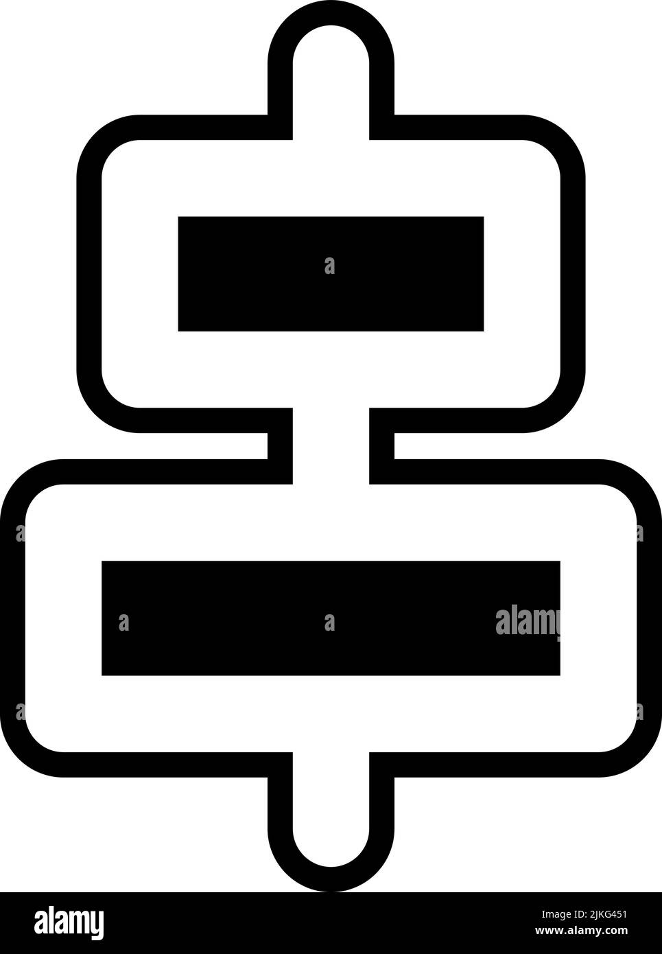 align center icon black vector illustration Stock Vector Image & Art ...