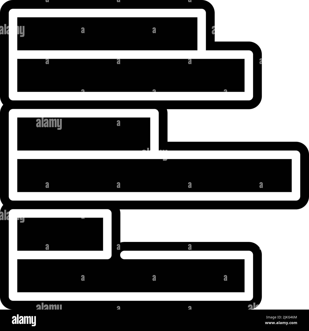 bar chart icon black vector illustration Stock Vector Image & Art - Alamy