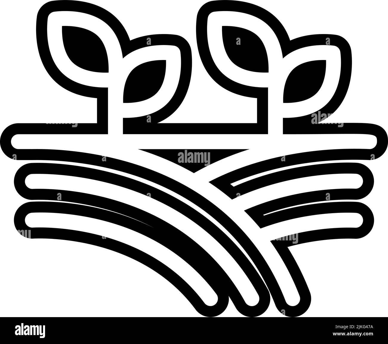 fields icon black vector illustration Stock Vector Image & Art - Alamy