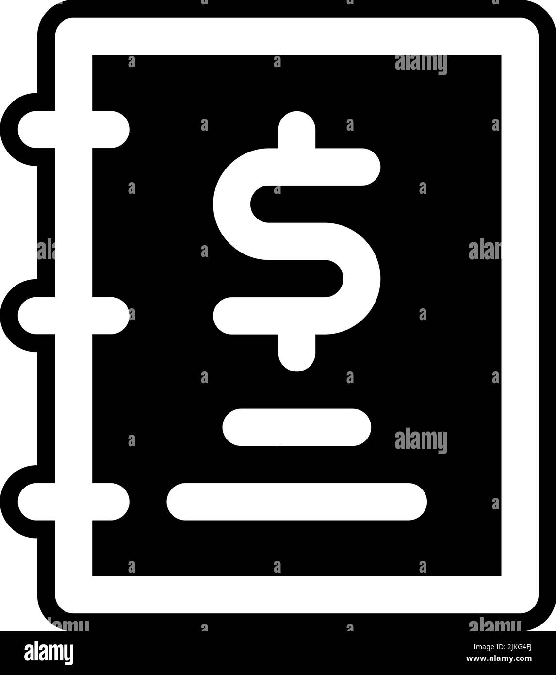 notebook icon black vector illustration Stock Vector Image & Art - Alamy