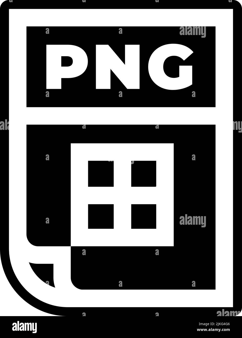 png icon black vector illustration Stock Vector Image & Art - Alamy