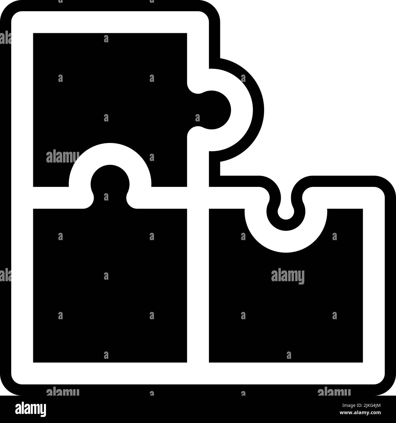 puzzle icon black vector illustration Stock Vector Image & Art - Alamy