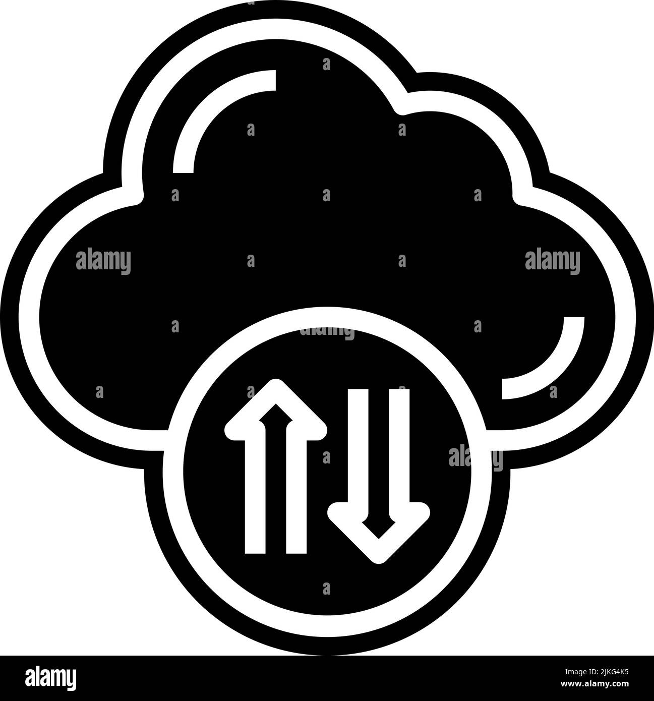 data transfer icon black vector illustration Stock Vector Image & Art ...