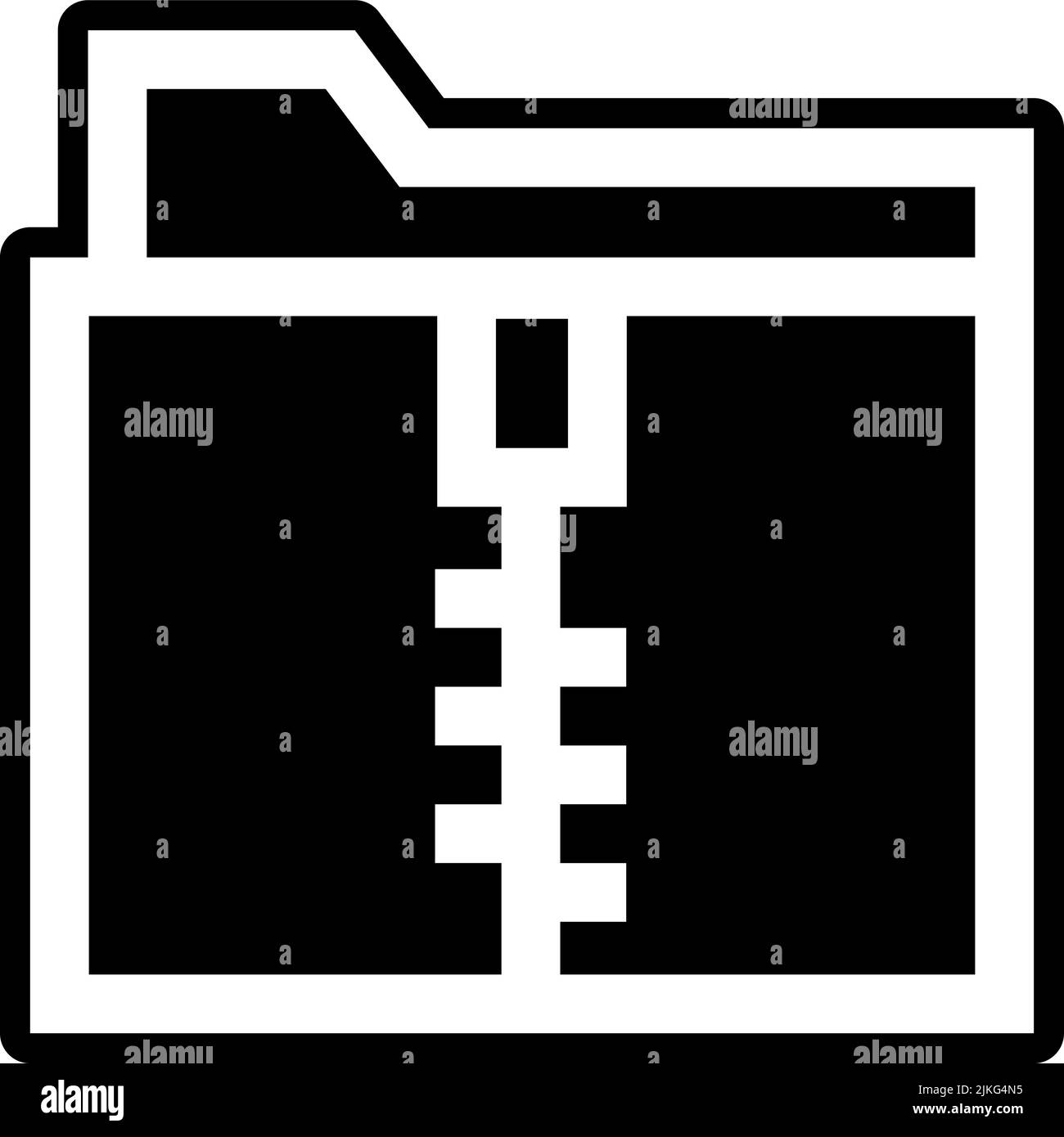 folder icon black vector illustration Stock Vector Image & Art - Alamy