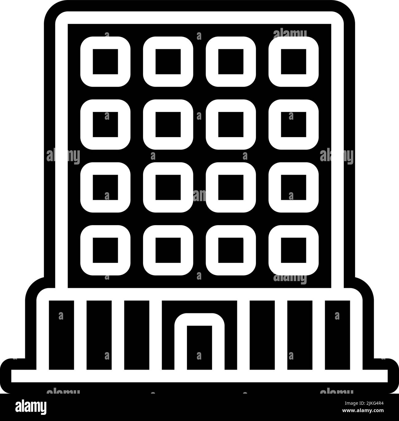 apartment icon black vector illustration Stock Vector Image & Art - Alamy