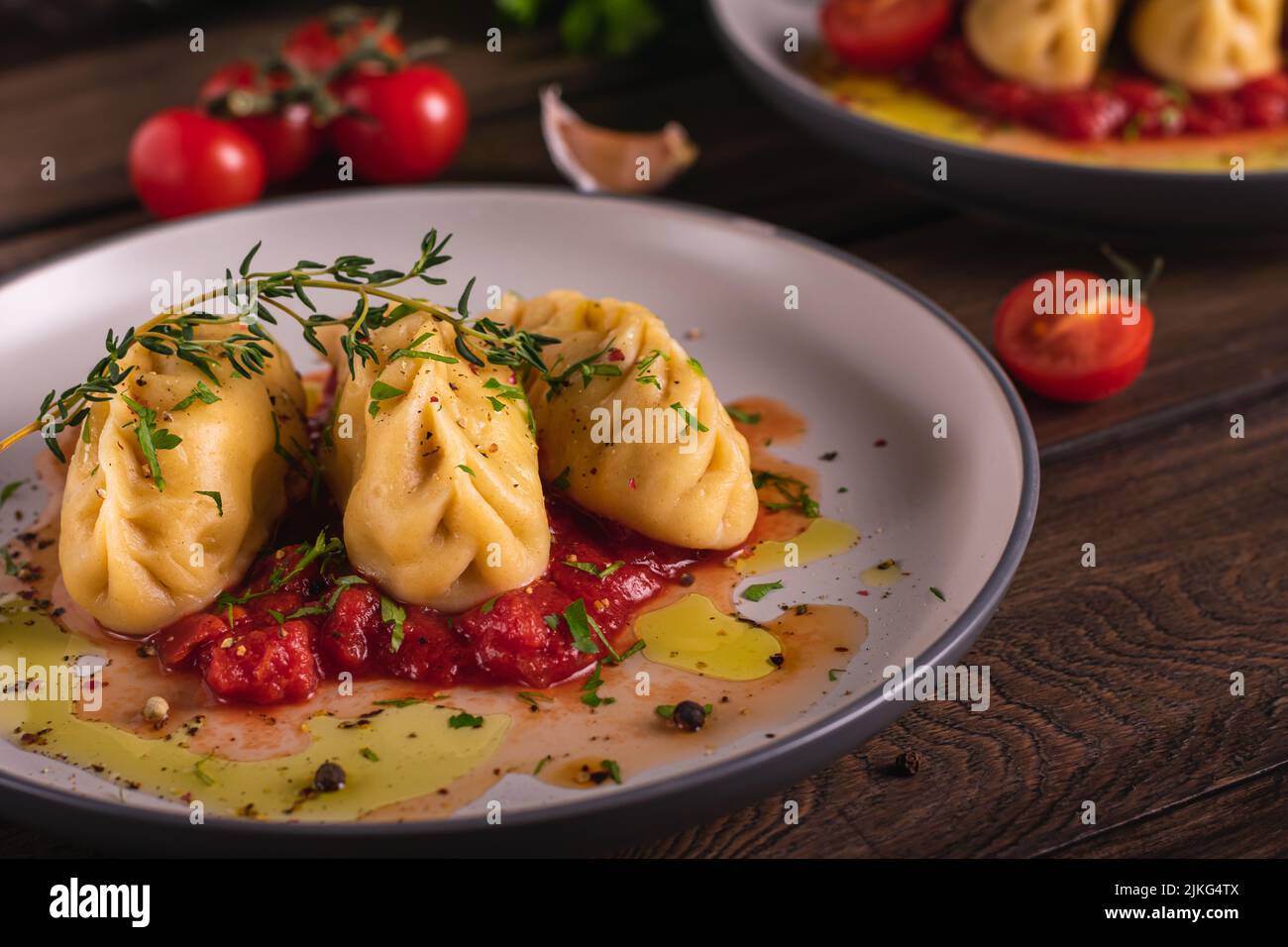 Traditional Italian dish culurgiones Stock Photo - Alamy