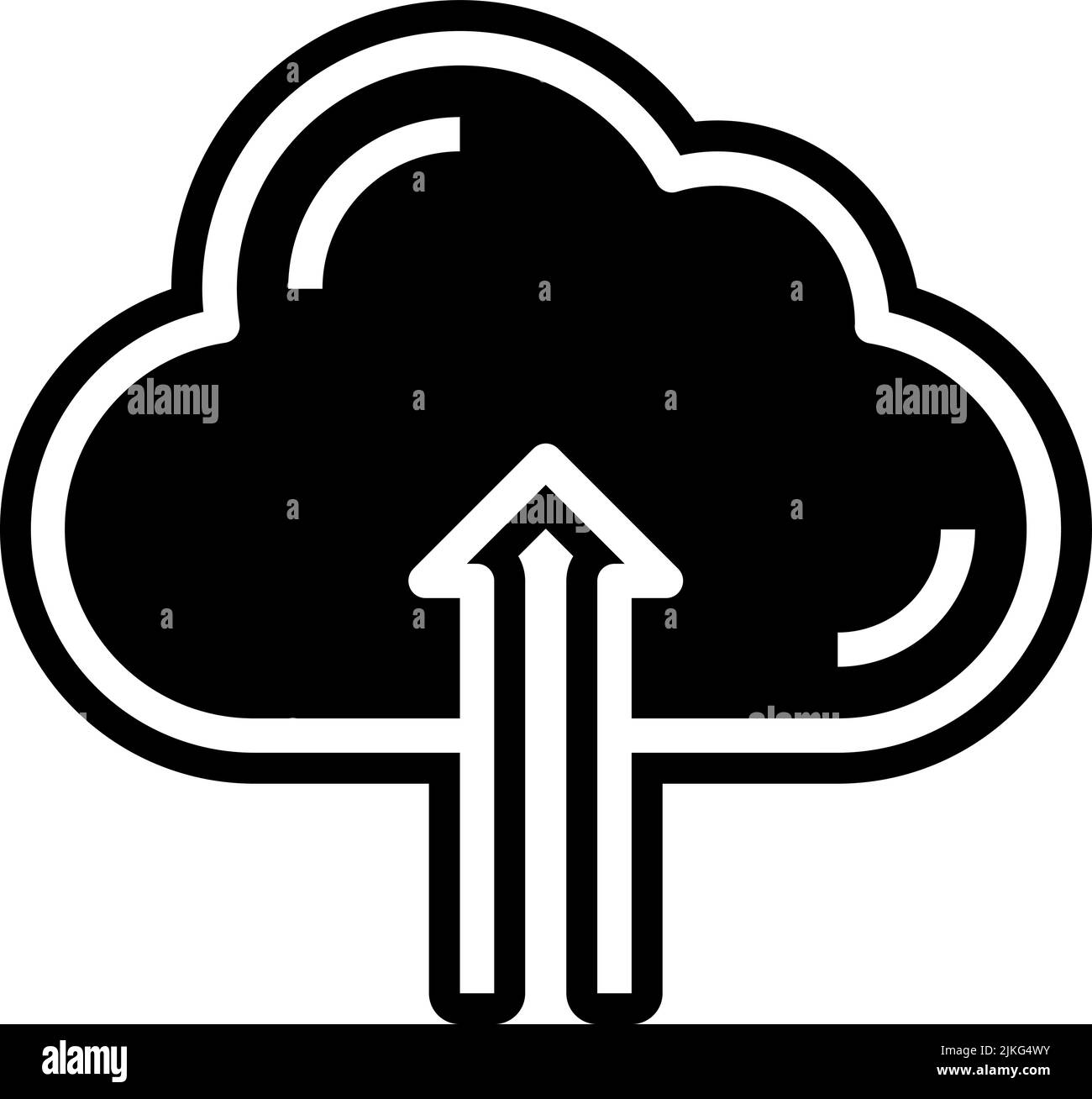 cloud uploading icon black vector illustration Stock Vector Image & Art ... cloud uploading icon black vector illustration Stock Vector Image & Art ...