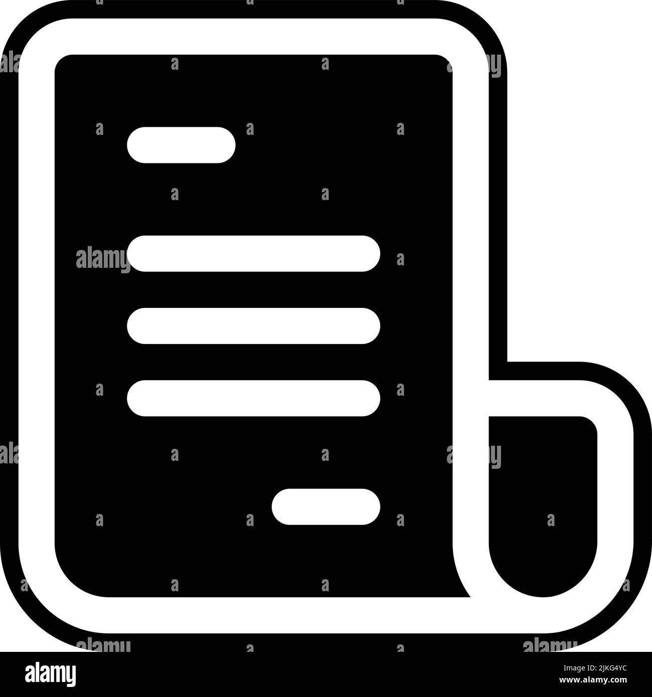 document icon black vector illustration Stock Vector Image & Art - Alamy