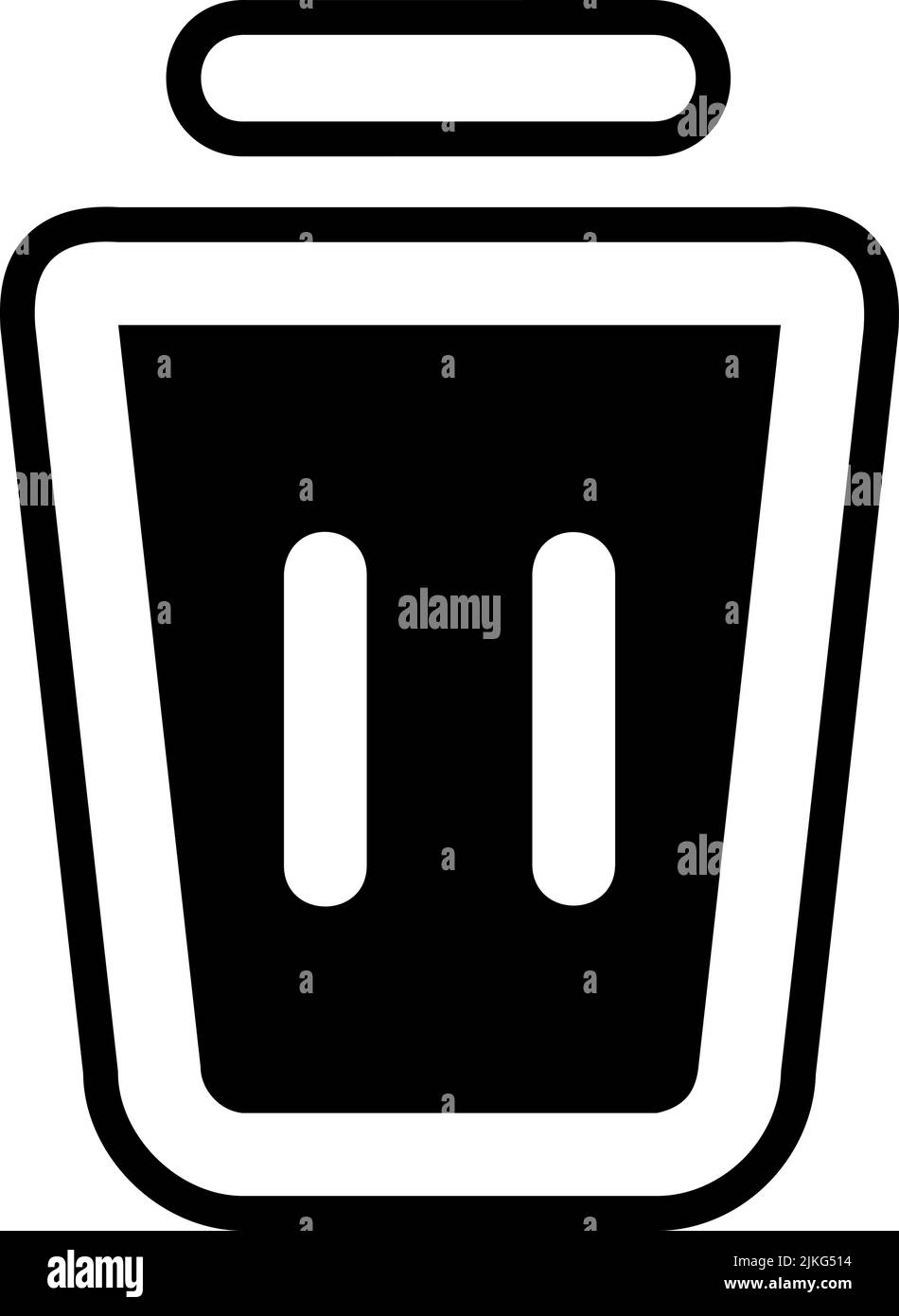 delete icon black vector illustration Stock Vector Image & Art - Alamy