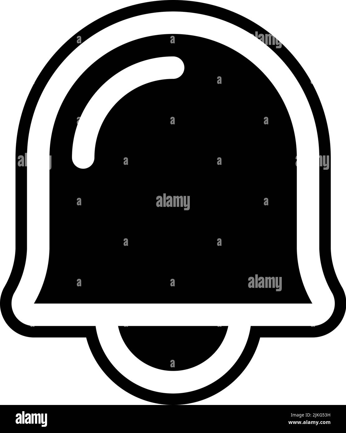 notification icon black vector illustration Stock Vector Image & Art ...