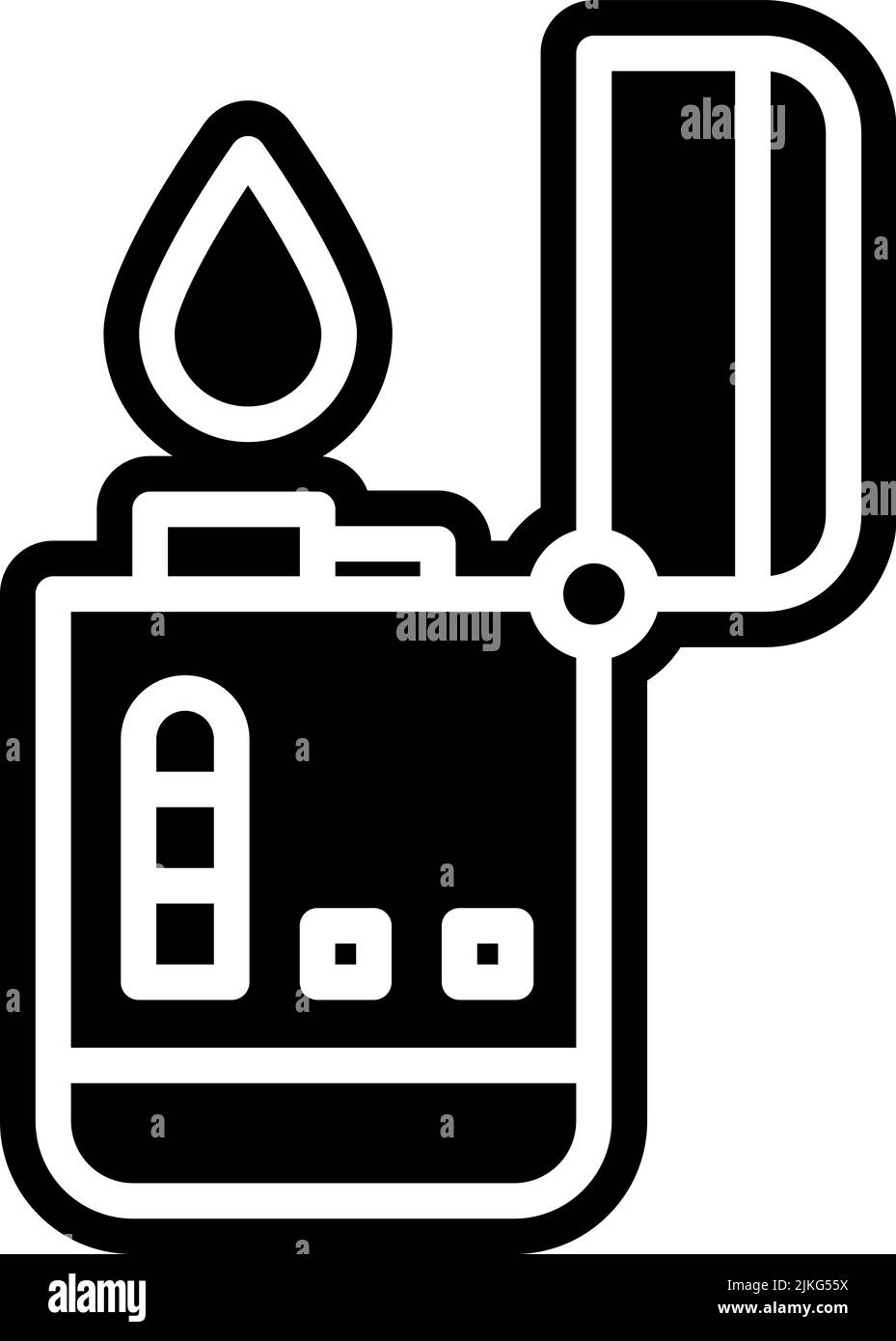 Camping vector icons on Black and White Stock Photos & Images - Alamy