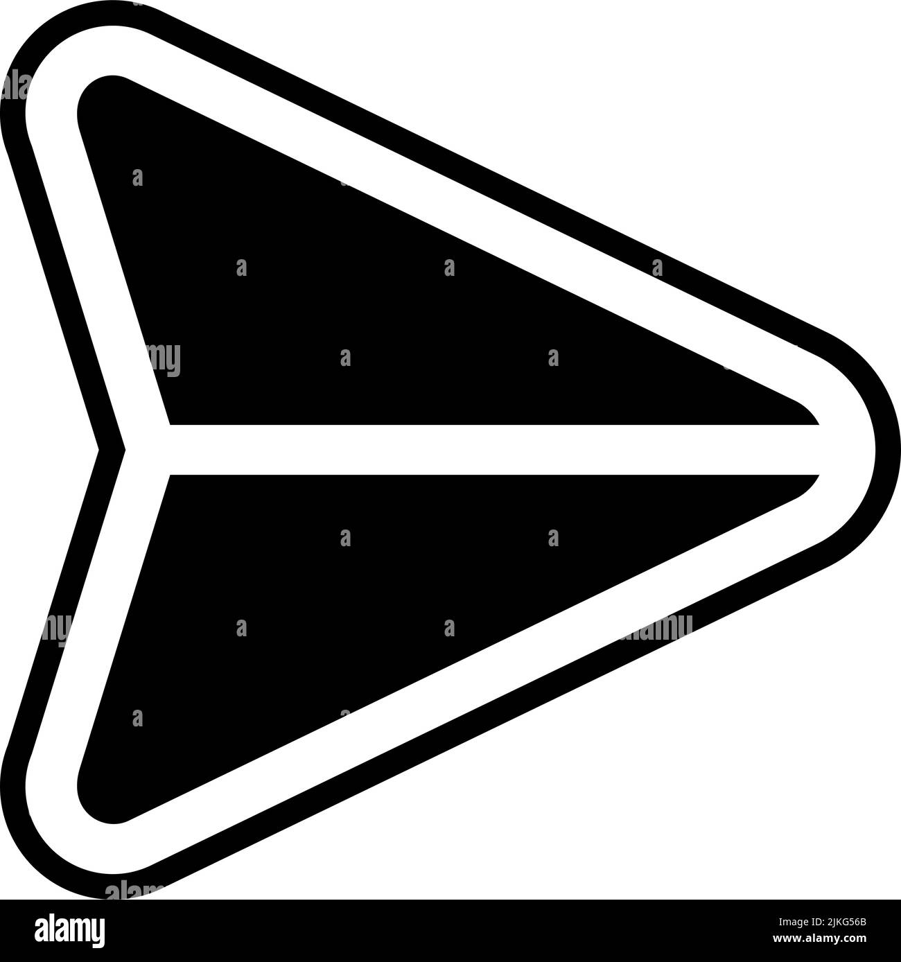 paper plane icon black vector illustration Stock Vector Image & Art - Alamy