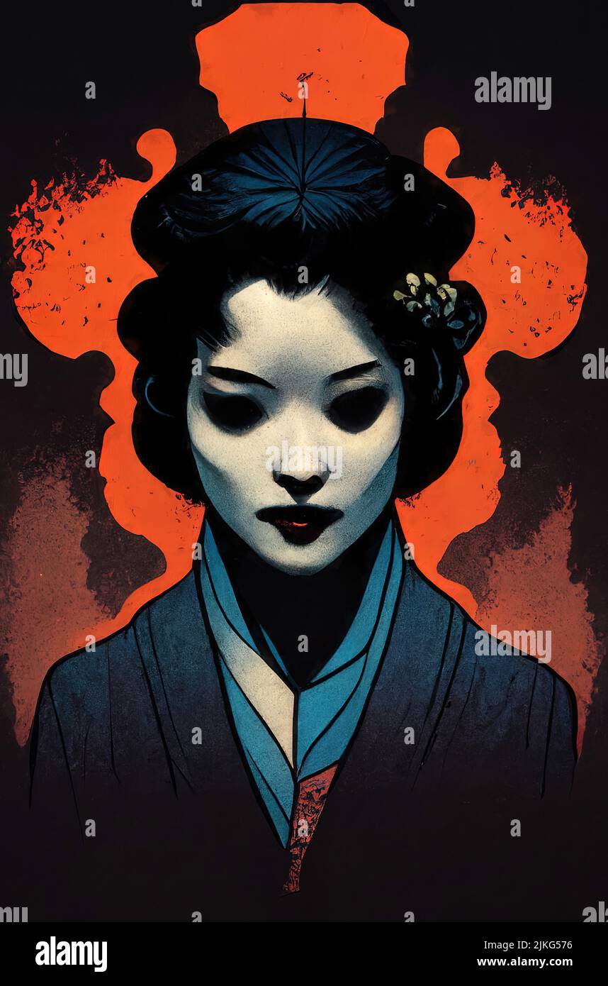 The Ancient Spirit of the Geisha Stock Photo - Alamy