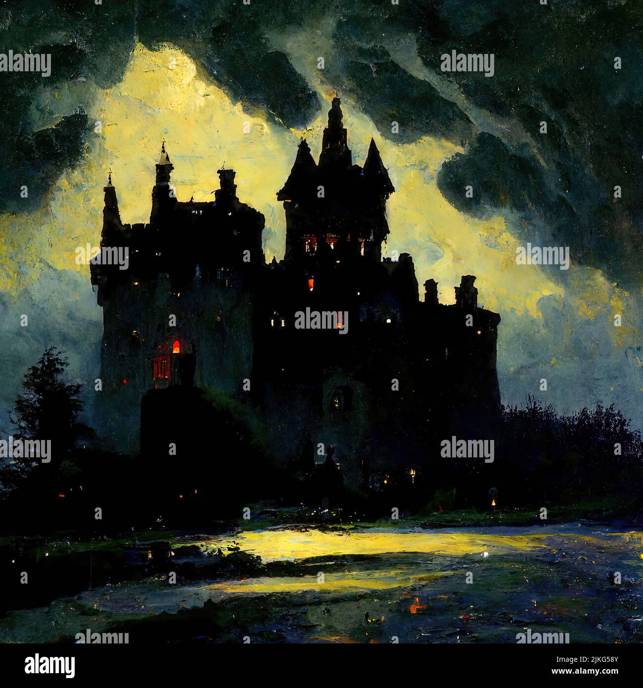 Draculas haunted castle hi-res stock photography and images - Alamy