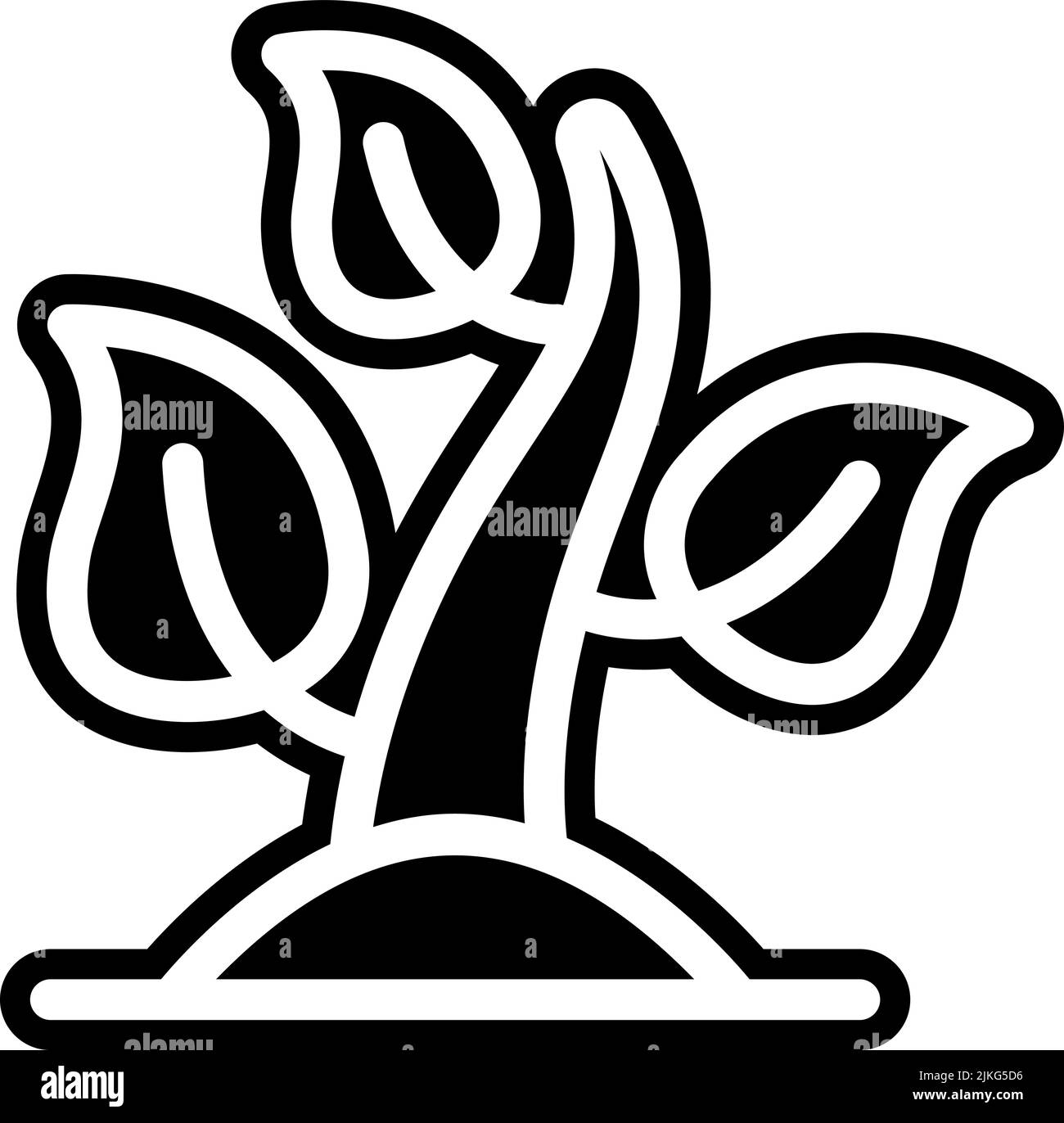 tree icon black vector illustration Stock Vector Image & Art - Alamy