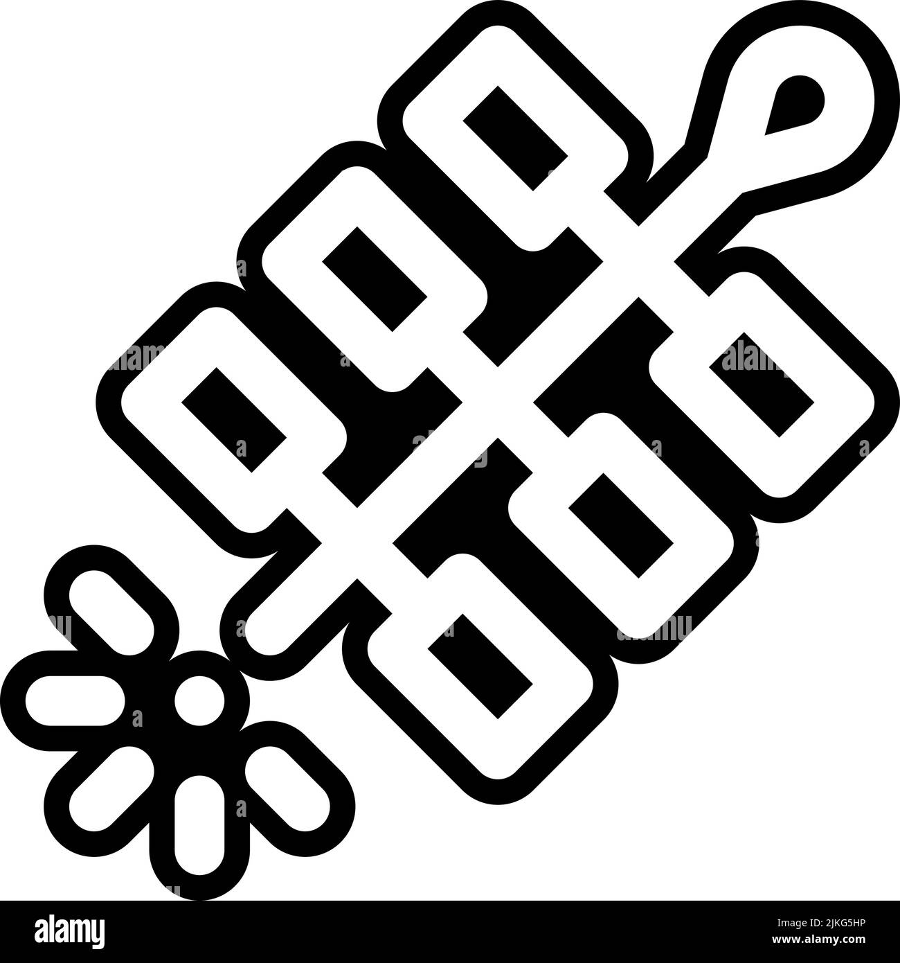 Firecracker icon black vector Cut Out Stock Images & Pictures - Alamy