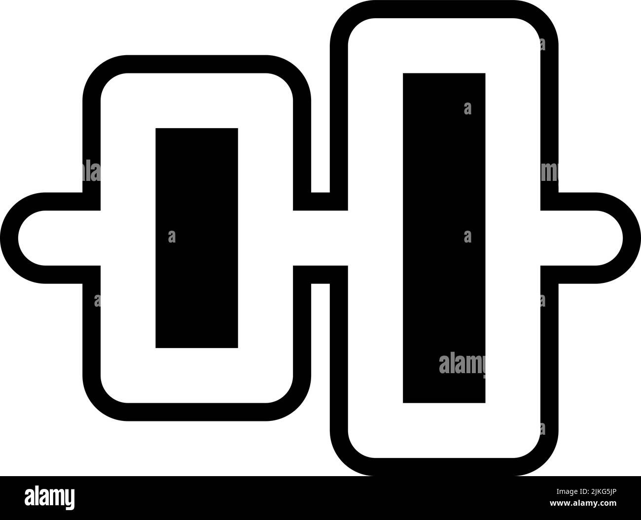 align center icon black vector illustration Stock Vector Image & Art ...