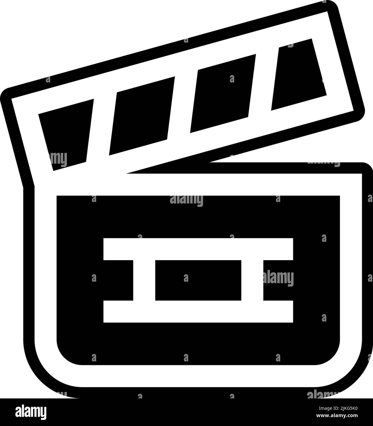 video editing app icon black vector illustration Stock Vector Image ...