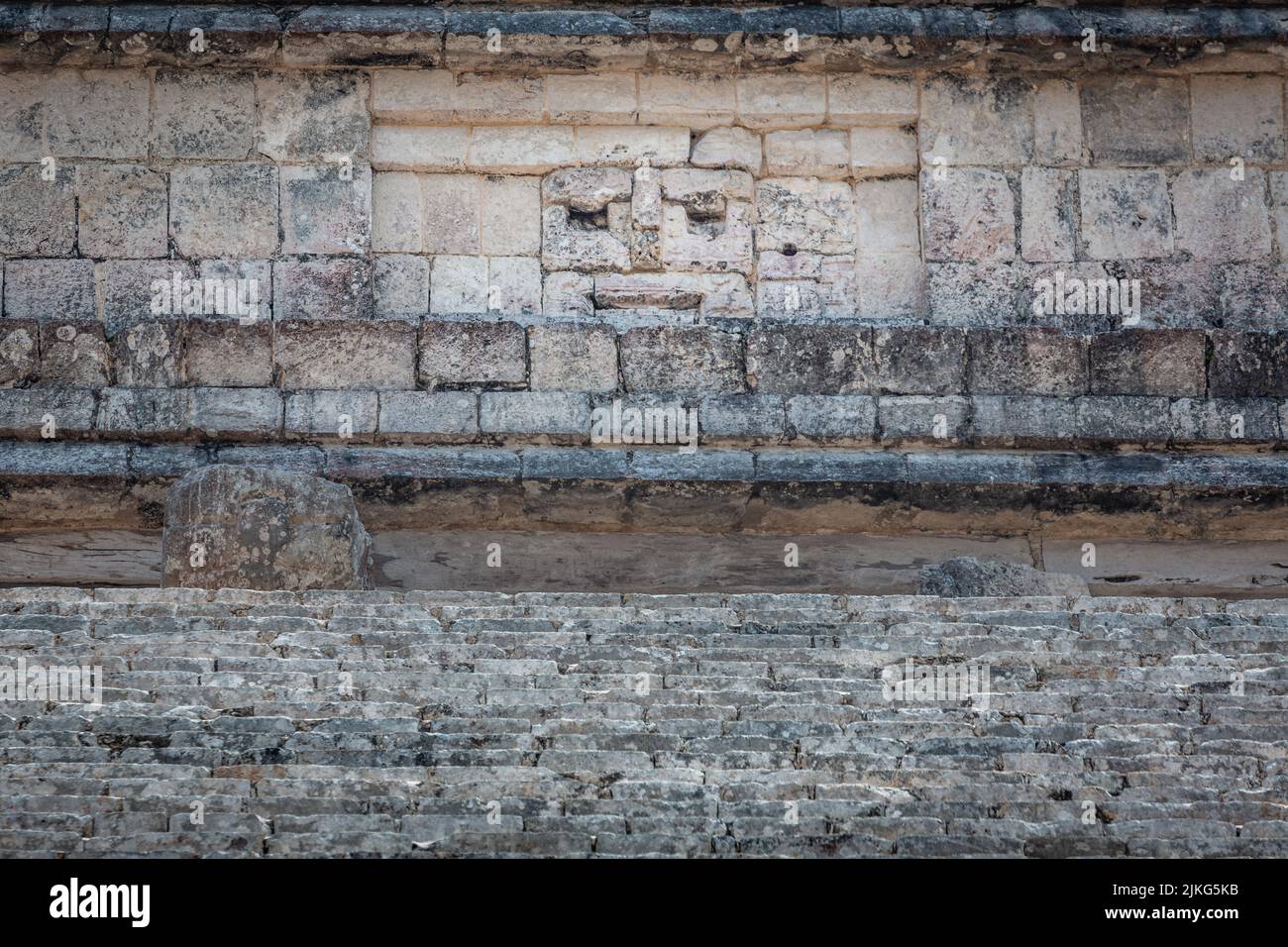 Chichen Itza kukulcan pyramid face detail, Ancient Mayan civilization ...