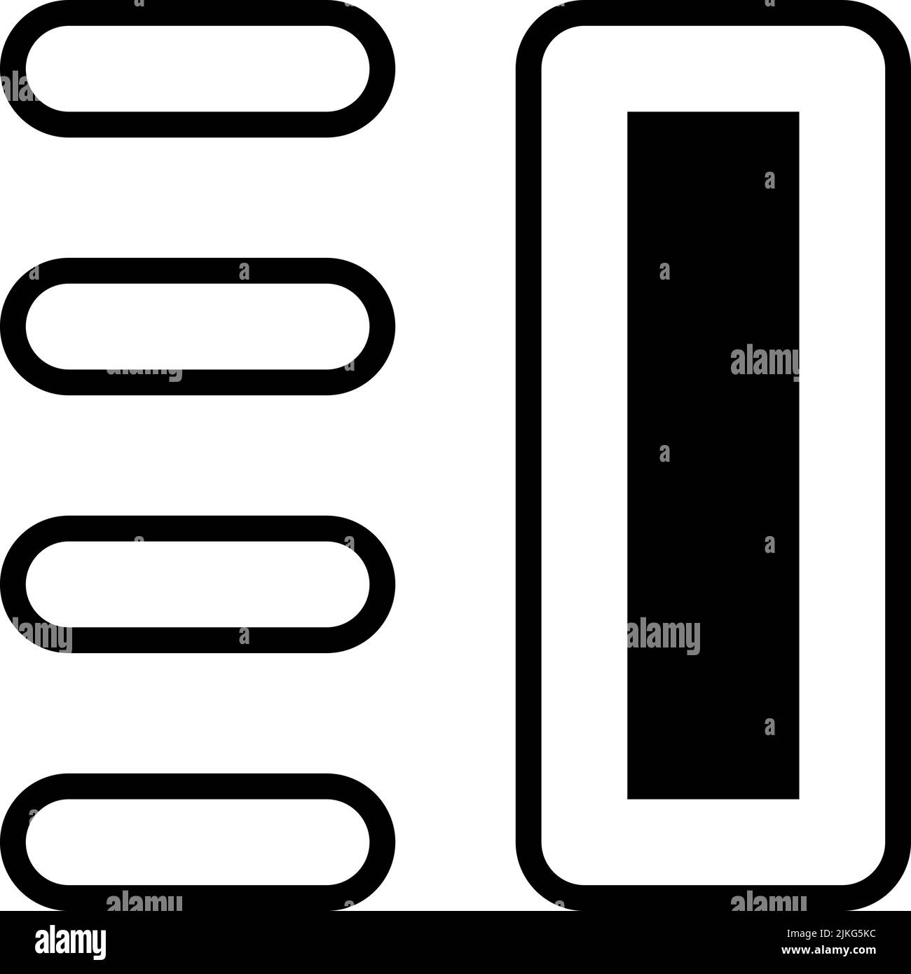 spacing icon black vector illustration Stock Vector Image & Art - Alamy