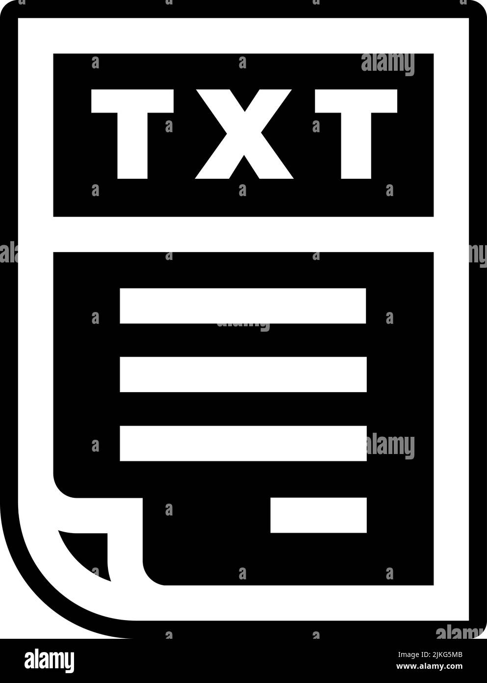 txt icon black vector illustration Stock Vector Image & Art - Alamy