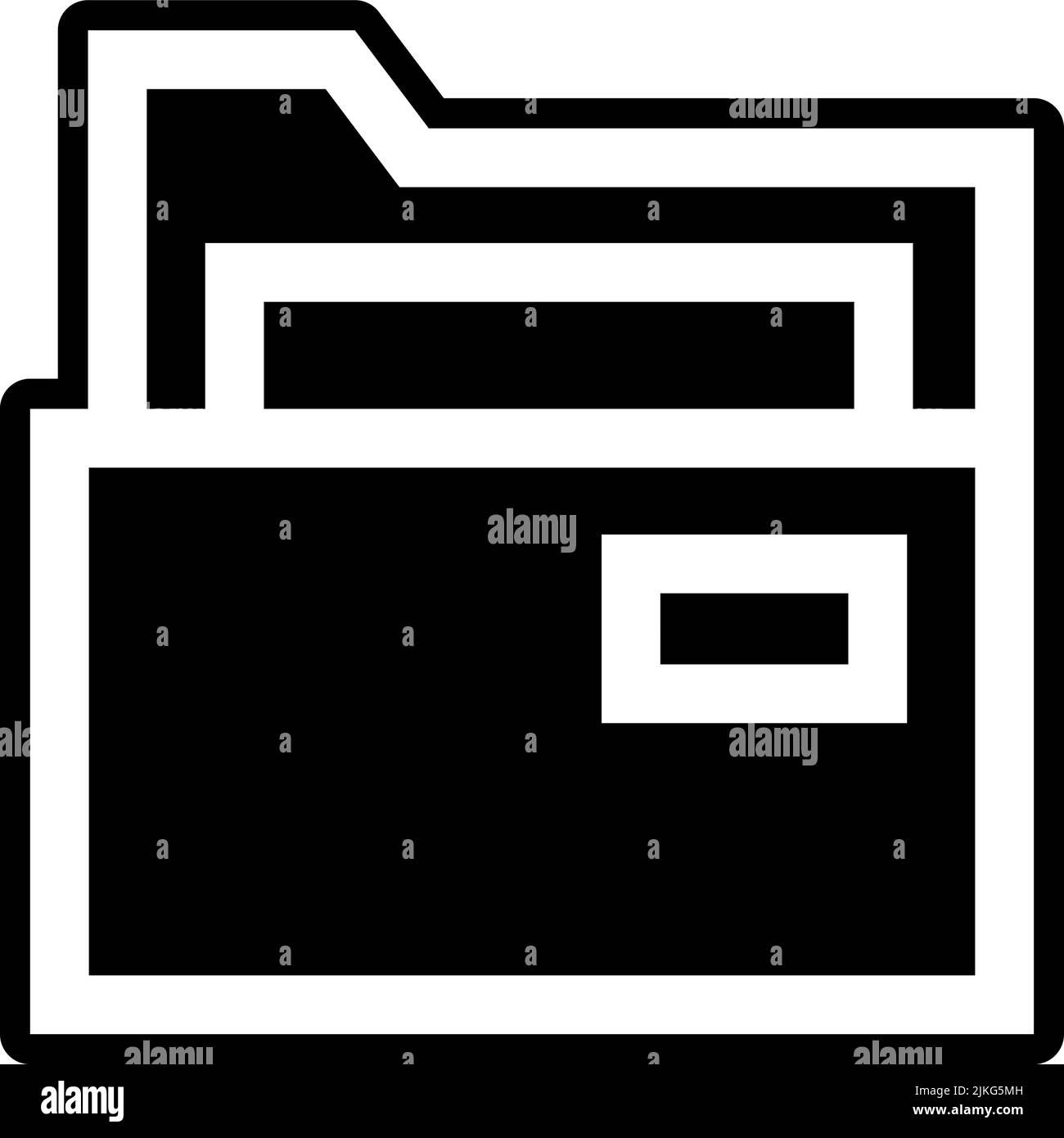 Folder Icon Black Vector Illustration Stock Vector Image And Art Alamy