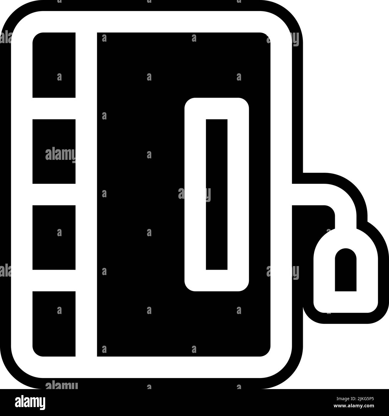 notebook icon black vector illustration Stock Vector Image & Art - Alamy
