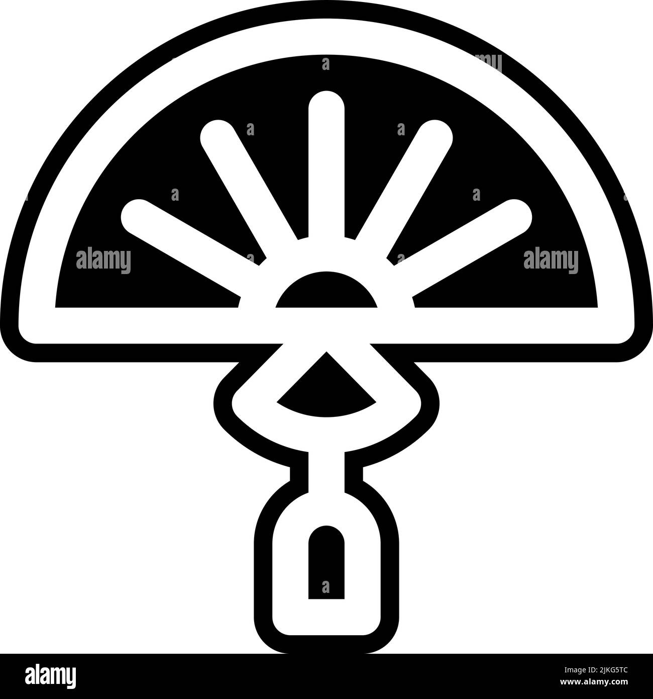 fan icon black vector illustration Stock Vector Image & Art - Alamy