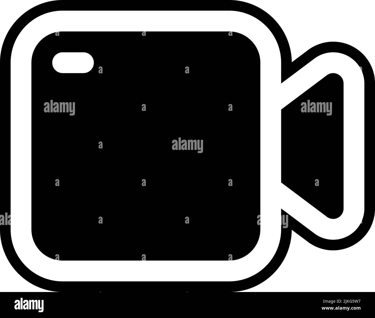 video camera icon black vector illustration Stock Vector Image & Art ...