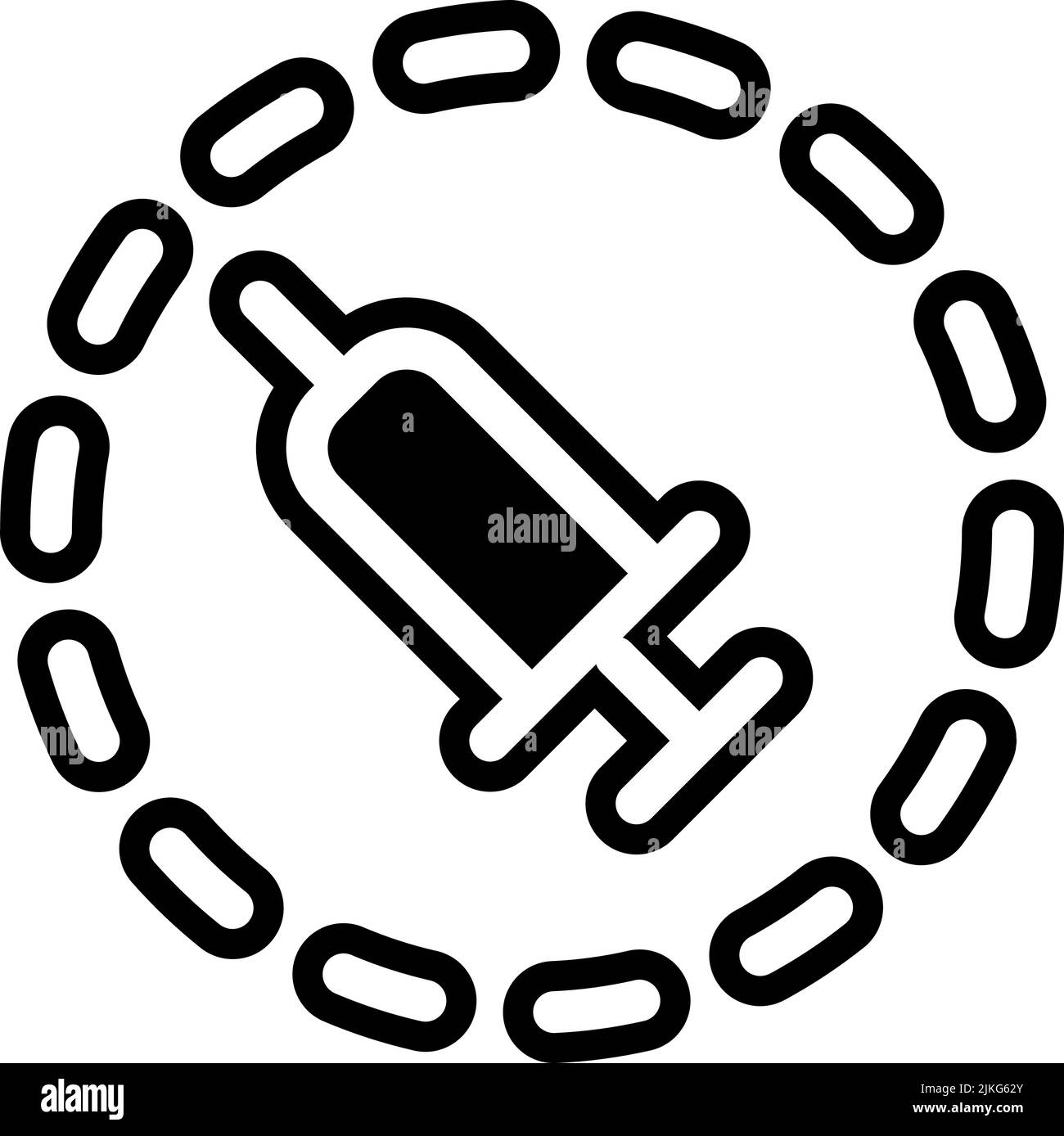 vaccination icon black vector illustration Stock Vector Image & Art - Alamy
