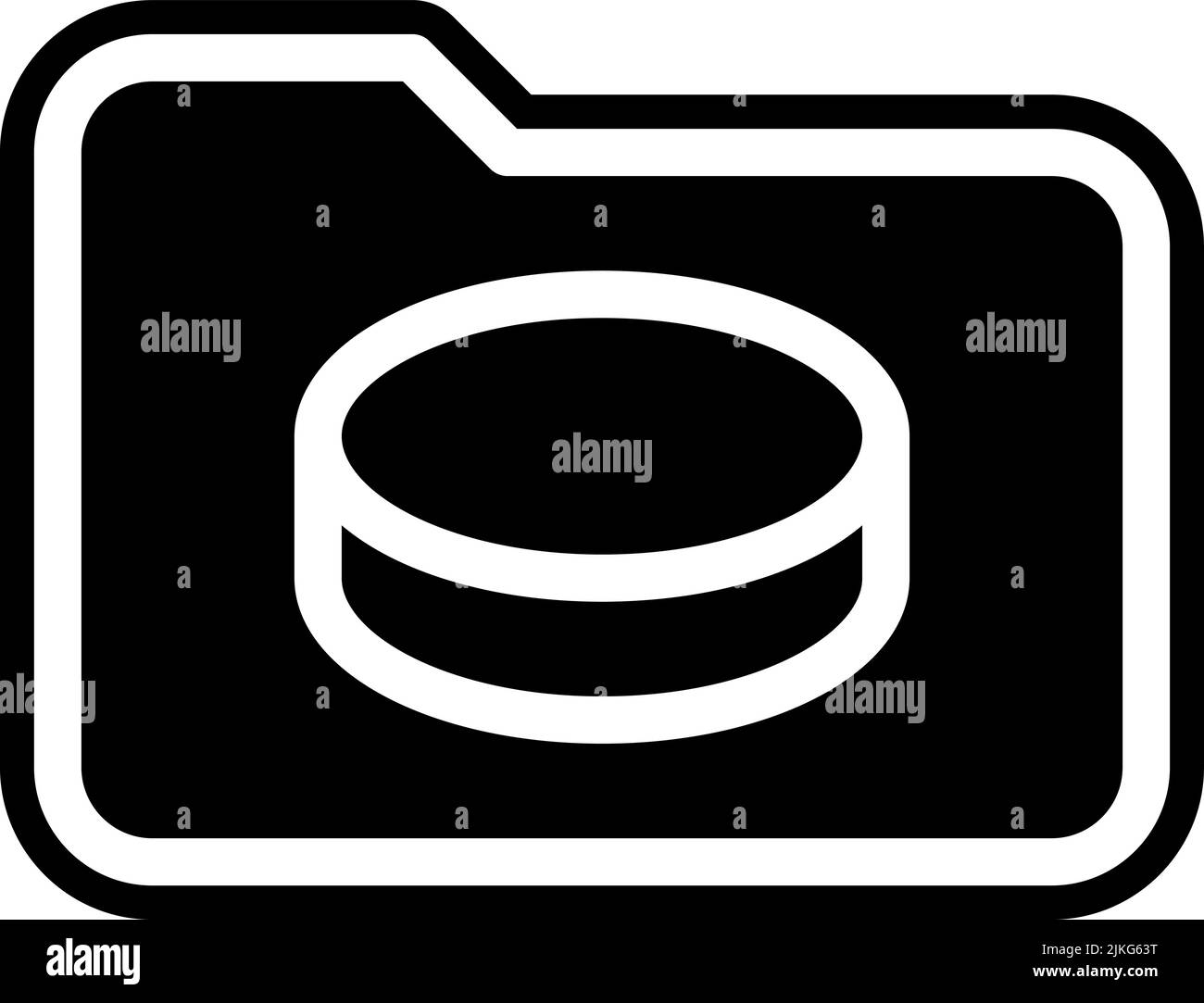 folder icon black vector illustration Stock Vector Image & Art - Alamy