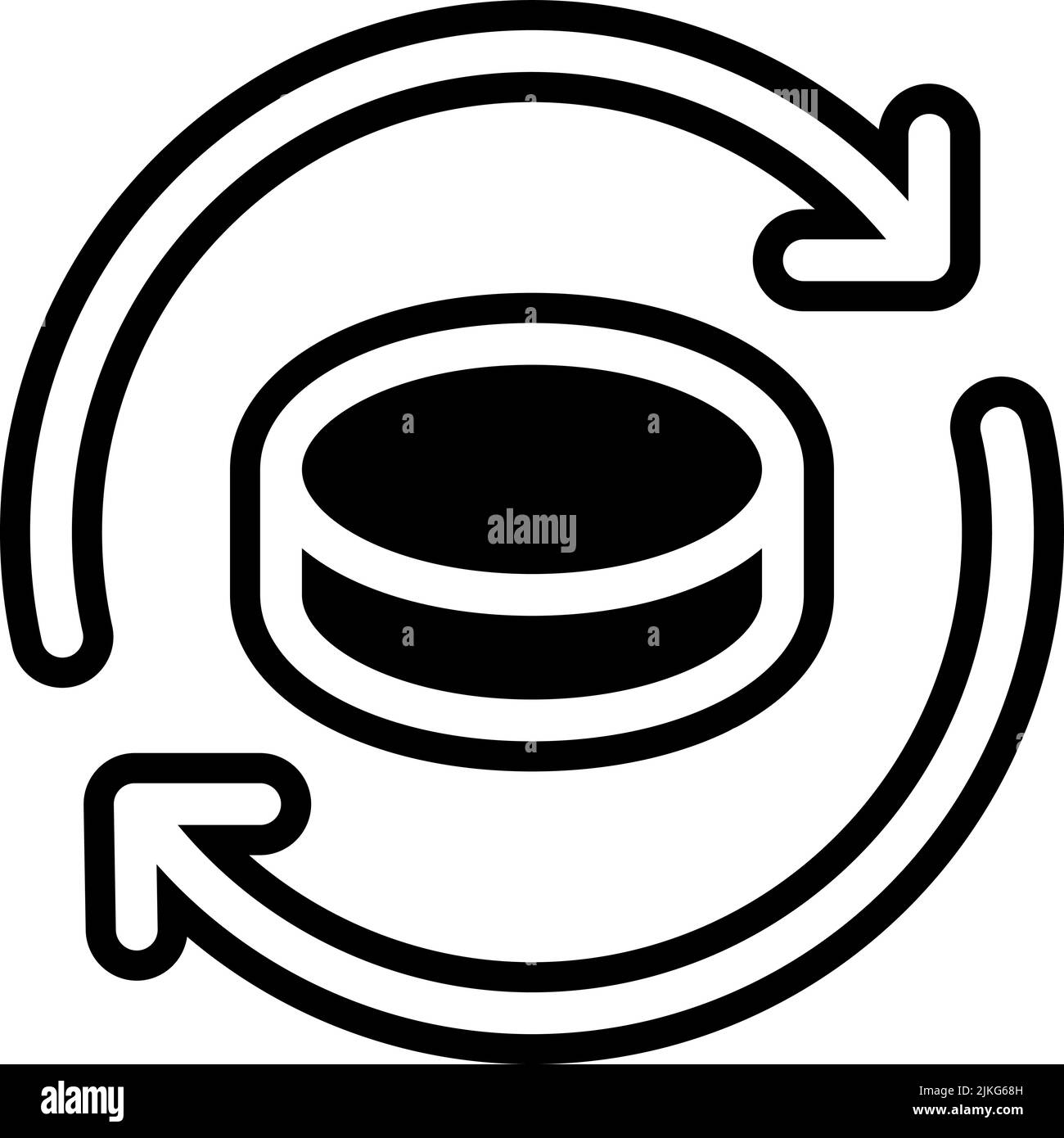 refill icon black vector illustration Stock Vector Image & Art - Alamy