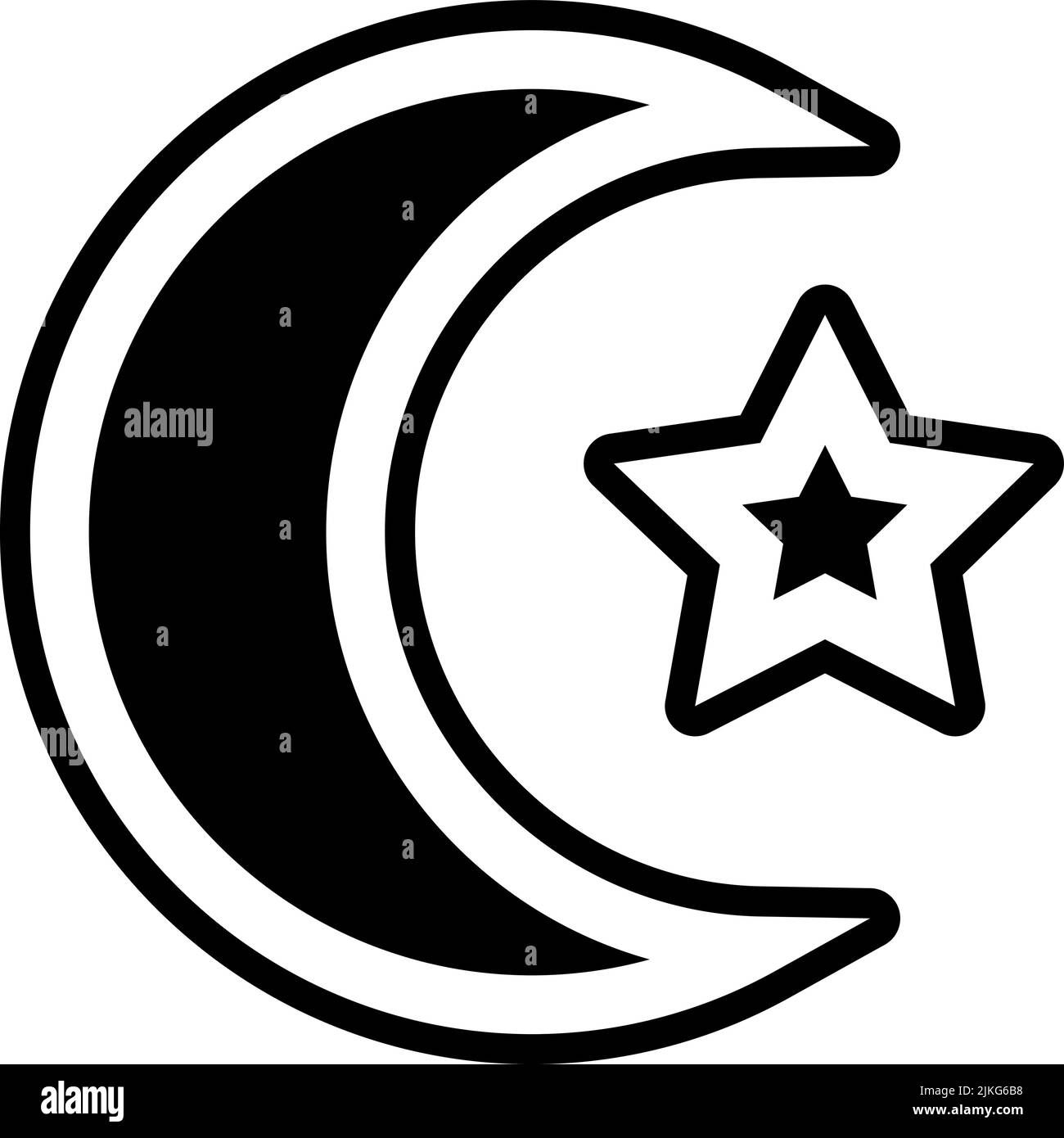 muslim icon black vector illustration Stock Vector Image & Art - Alamy