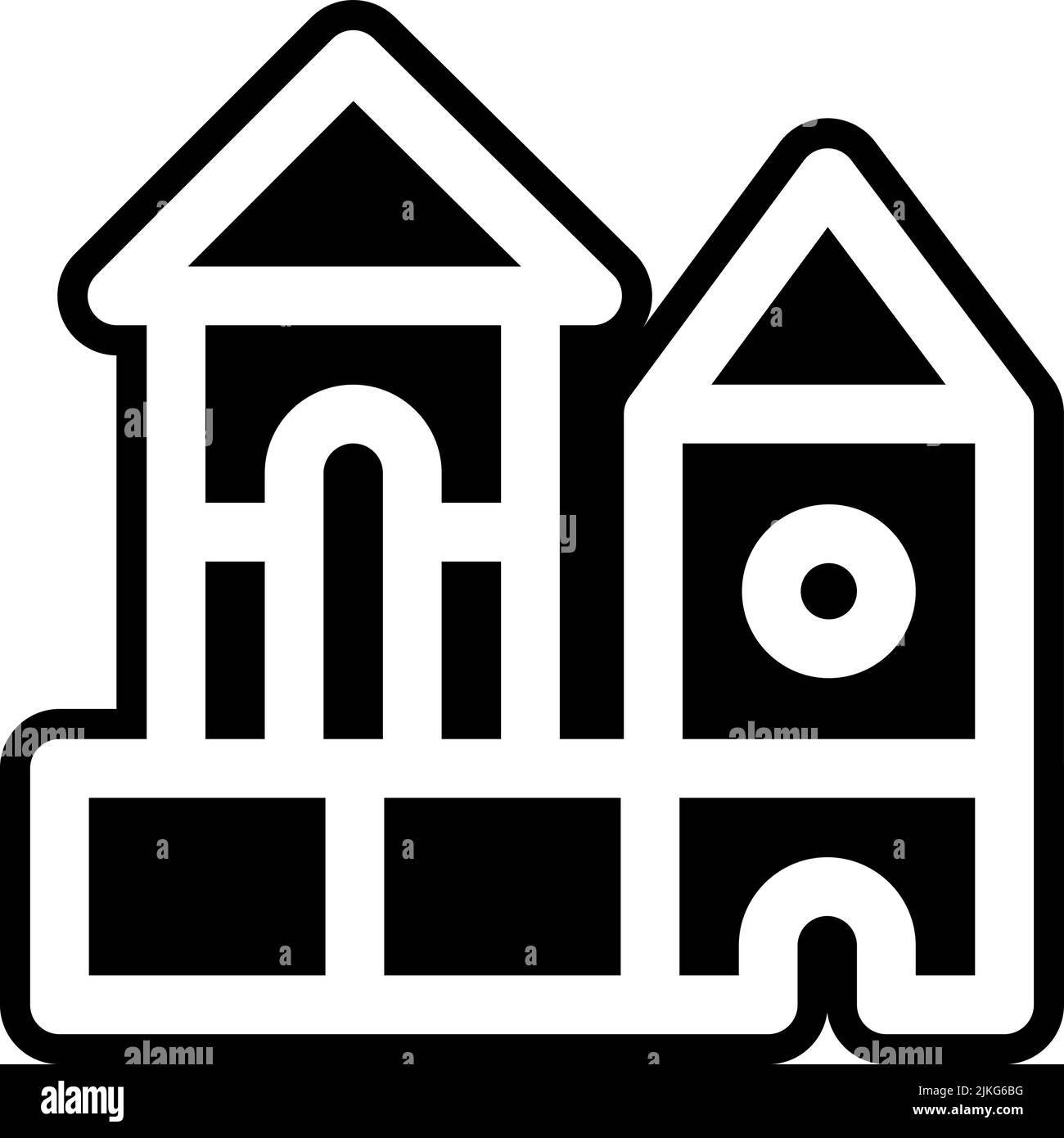 block icon black vector illustration Stock Vector Image & Art - Alamy