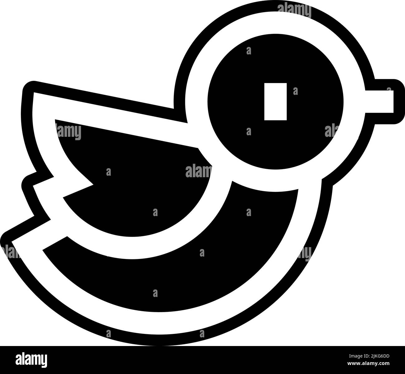 twitter icon black vector illustration Stock Vector Image & Art - Alamy
