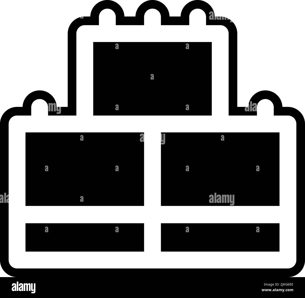 block icon black vector illustration Stock Vector Image & Art - Alamy