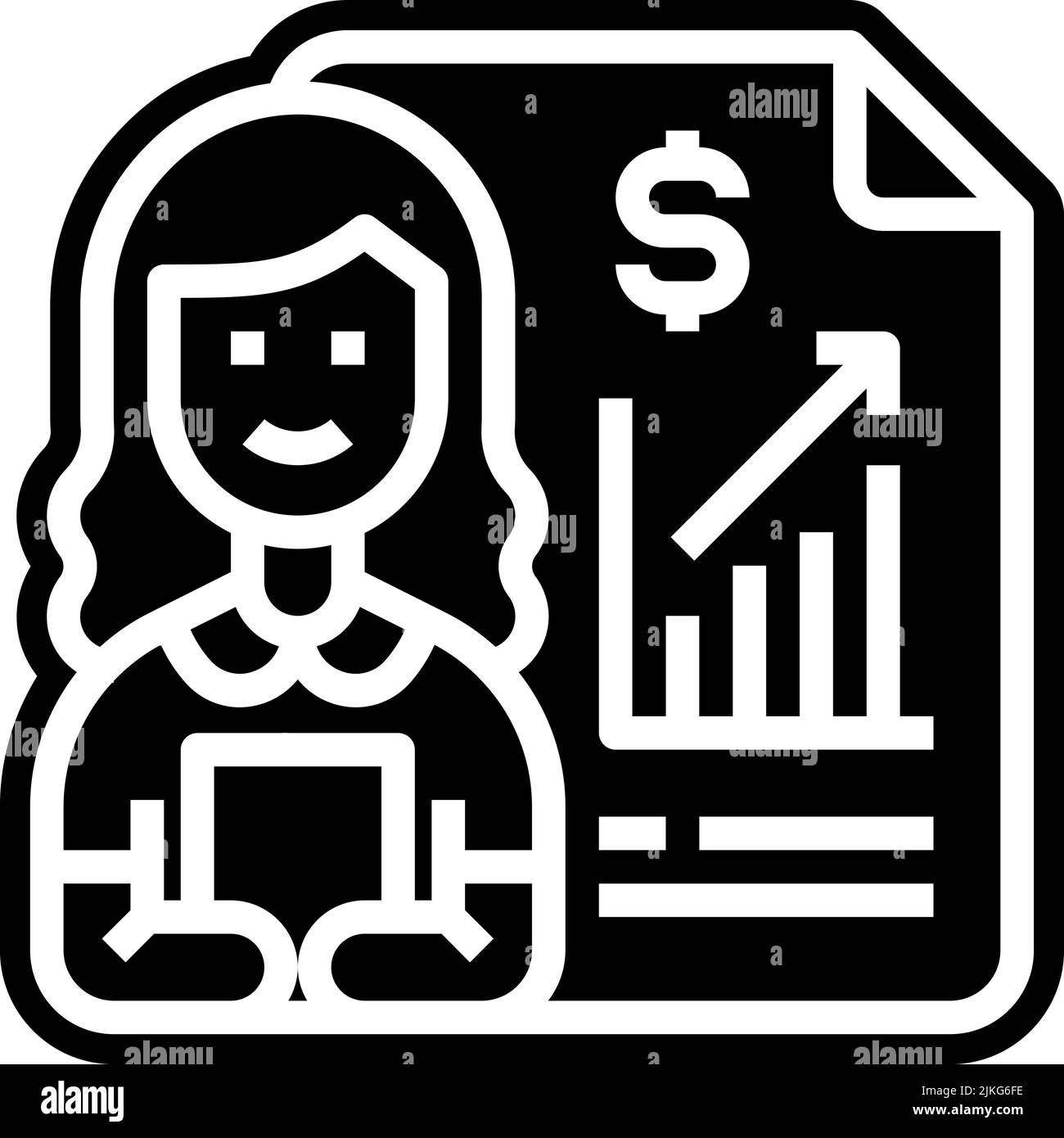 profit icon black vector illustration Stock Vector Image & Art - Alamy