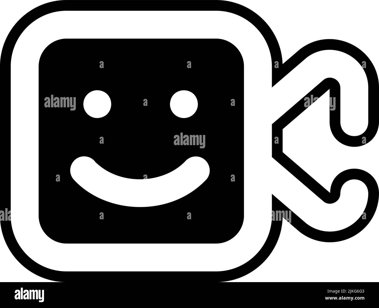 video calling app icon black vector illustration Stock Vector Image ...